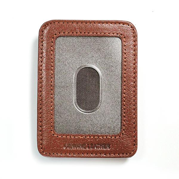 Brown Leather Wallet with ID Window | Money Clamp– MoneyClamp